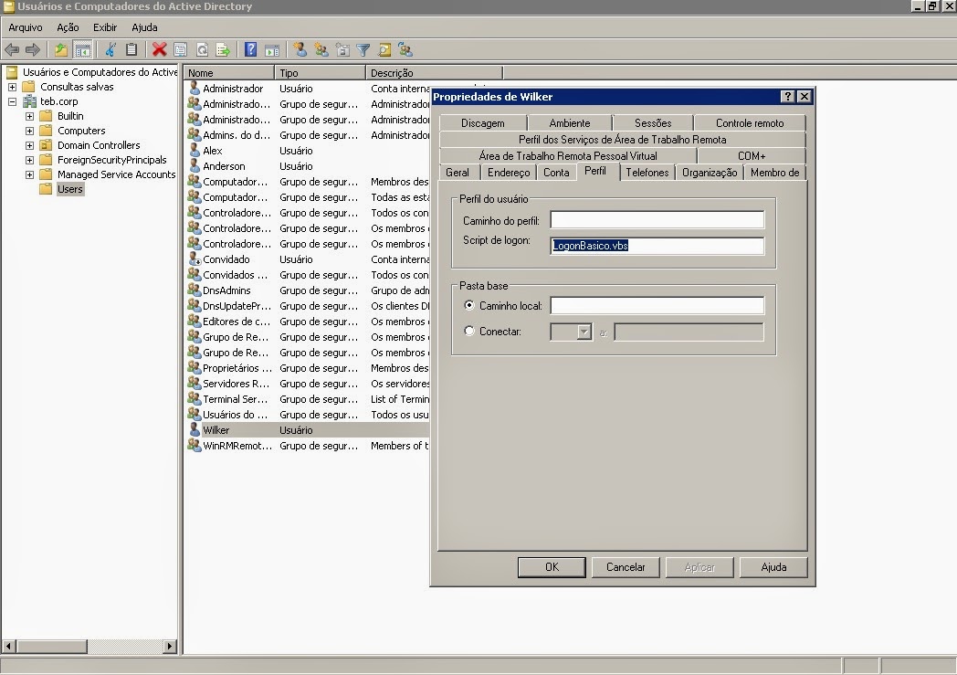 Script VBS de logon no Windows Server – Renée Maksoud